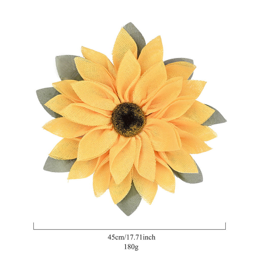 Wholesale Thanksgiving Sunflower Wreath Decoration Handmade Craft– Bulksled