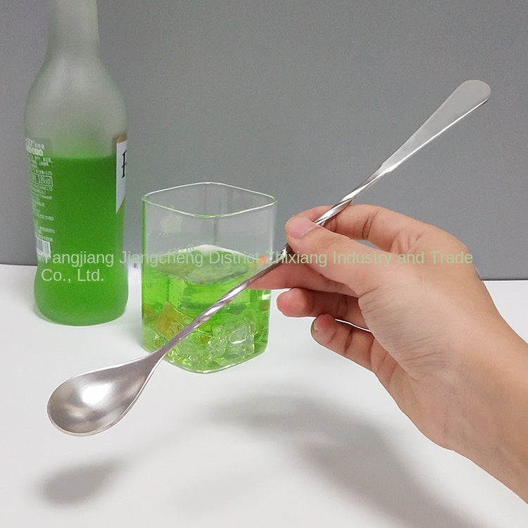 Wholesale 304 Stainless Steel Cocktail Stirring Spoon Long Handle Thin ...