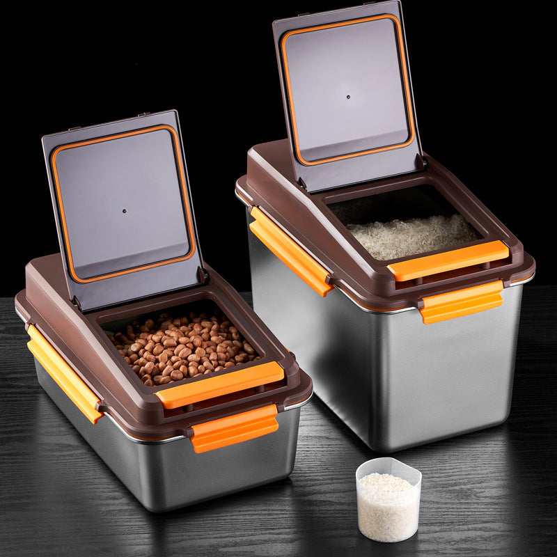 Wholesale 304 Stainless Steel Food Grade Storage Bucket with Lid, Anti ...