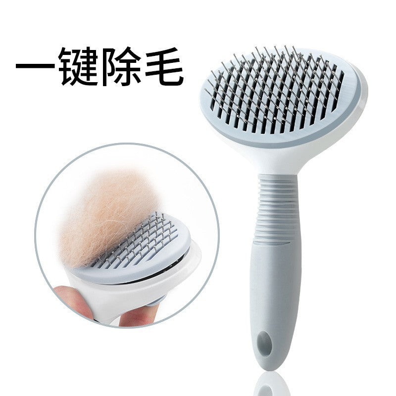Wholesale Cat Comb Dog Grooming Self-cleaning Comb Teddy Beauty Open ...