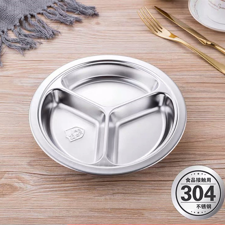 Wholesale 304 Stainless Steel Kids Divided Plate - Three & Four ...